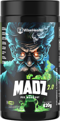 Pré-Treino MADZ 2.0 (420g) - com Beta Alanina - WiseHealth® Nutrition